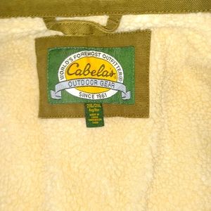 Cabela's | Jackets & Coats | Vintage Canvas Green Cabelas Jacket 2xl Wool Insulated | Poshmark